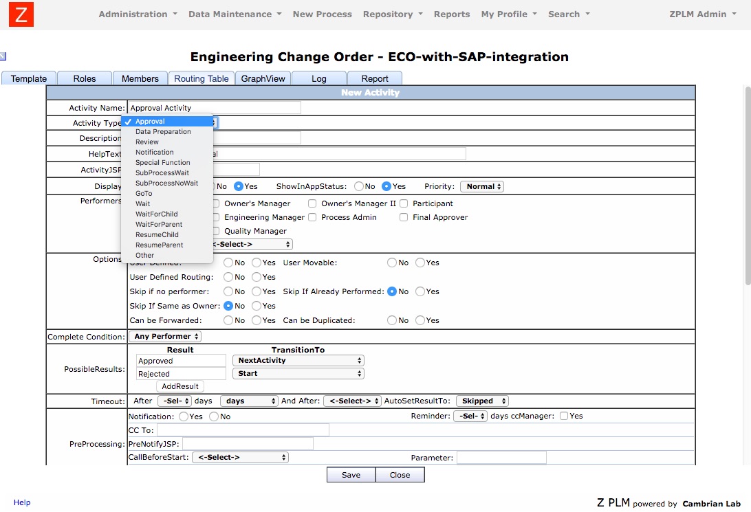 process-template-new-activity – ZPLM